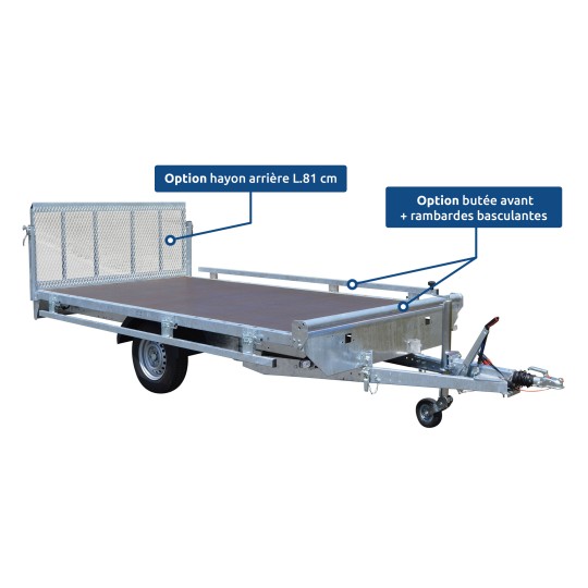 Remorque plateau RIS340F150