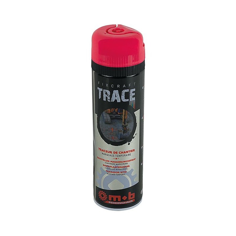 BOMBE TRAÇAGE ROSE/ROUGE 0.5L - MOB