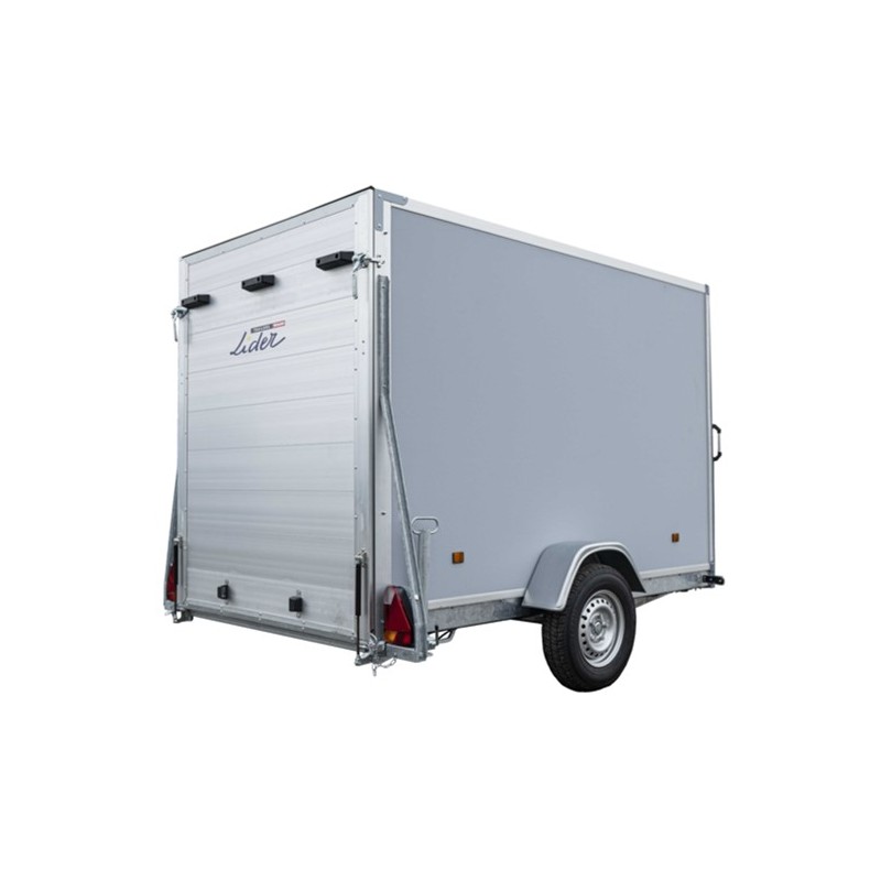 REMORQUE FOURGON 260X155X177 FREINÉE PTAC 750KG - LIDER