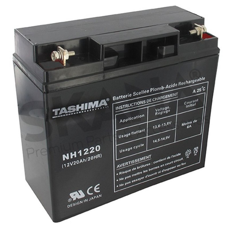 BATTERIE12V 20AH +D 181X76X167 ETANCHE NH1220